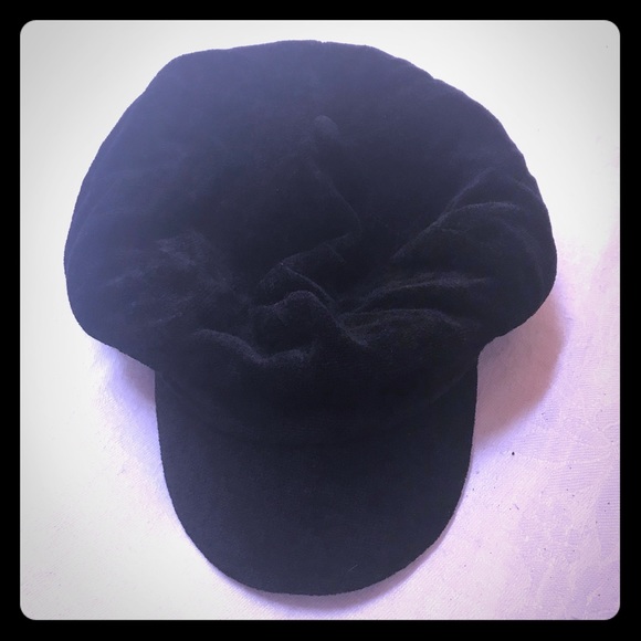 Accessories | Black Velvet Cap | Poshmark